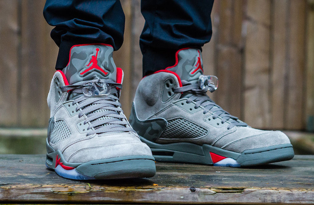 On Feet Images of 2017 Air Jordan 5 Camo Release – 8&9 Clothing Co.
