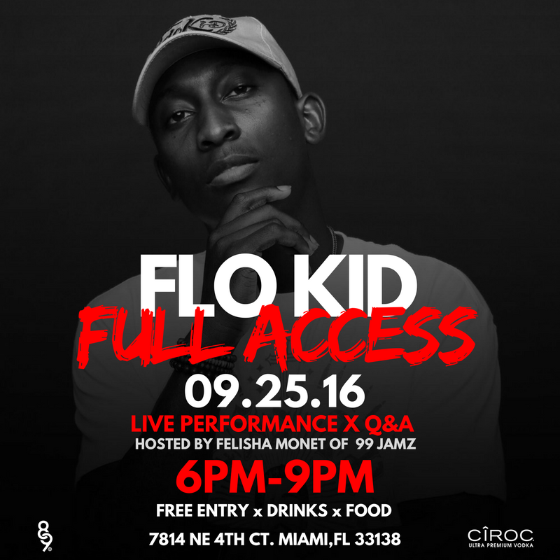 09.25.16 Flo Kid FULL ACCESS at The Showroom – 8&9 Clothing Co.