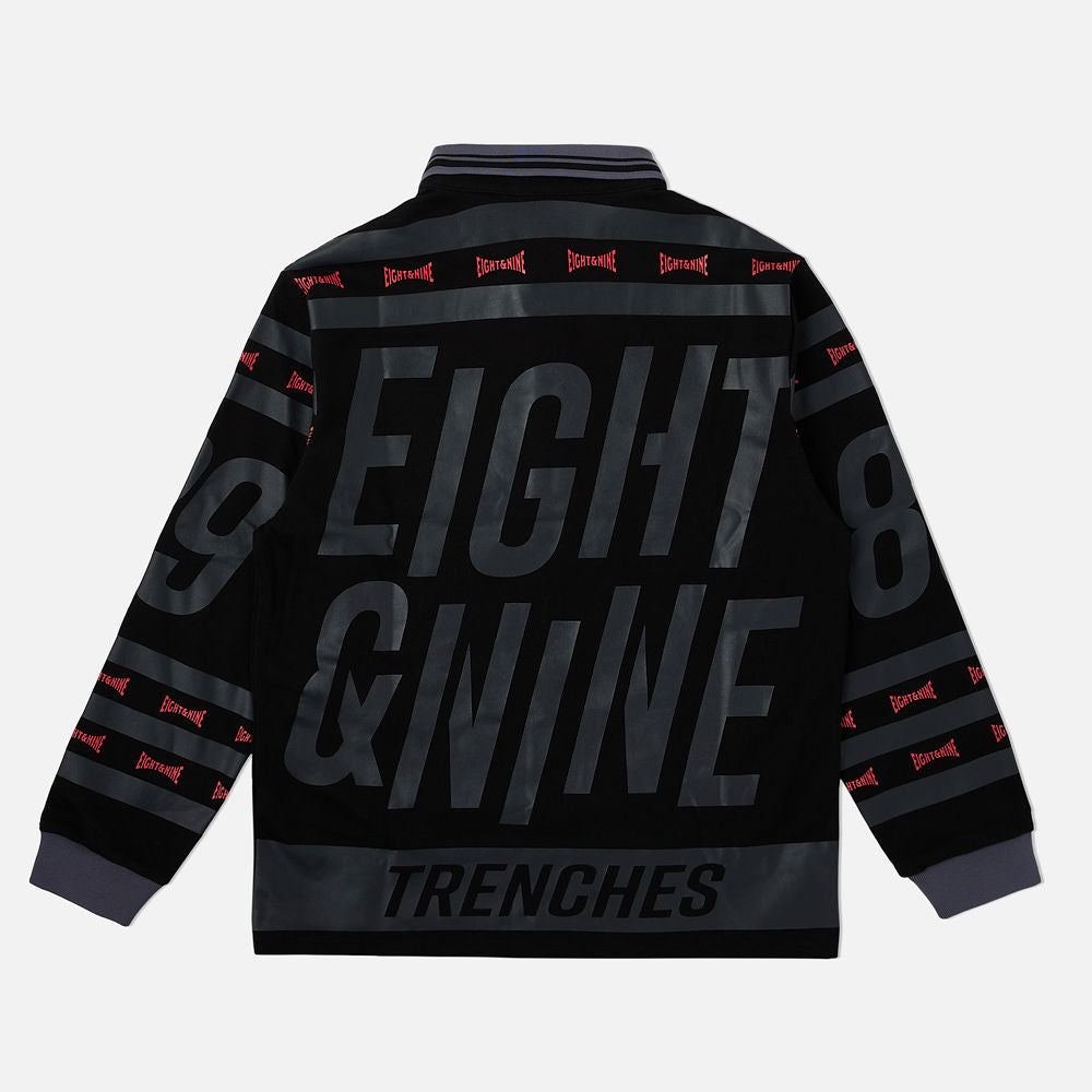 Bars Rugby Shirt Black – 8&9 Clothing Co.