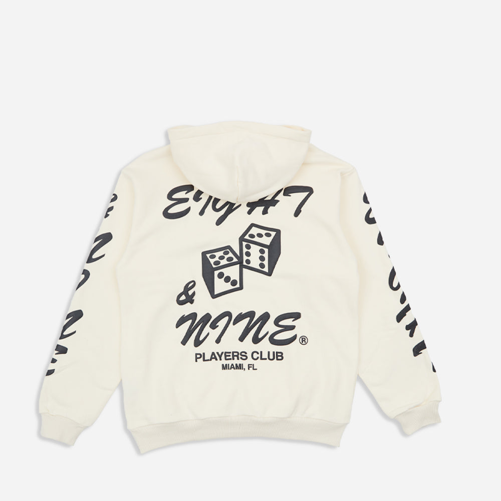 Dice Fleece Hooded Sweatshirt Cream – 8&9 Clothing Co.