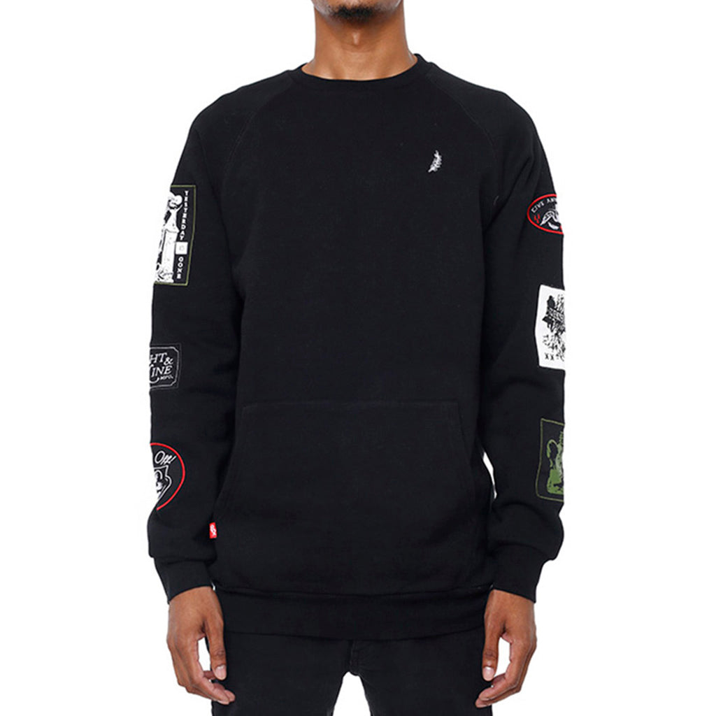 Grief Patched Out Sweatshirt Black – 8&9 Clothing Co.