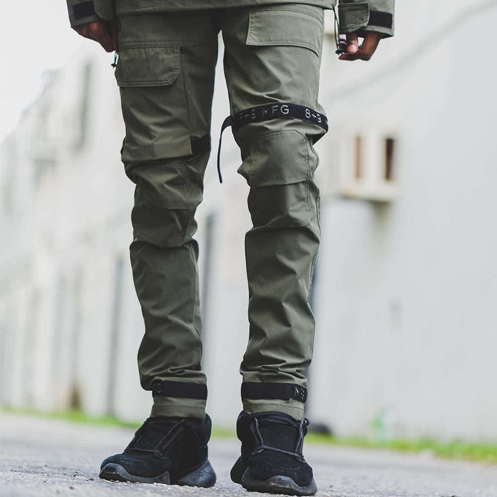 Strapped Up Utility Pants Rip Stop Olive – 8&9 Clothing Co.