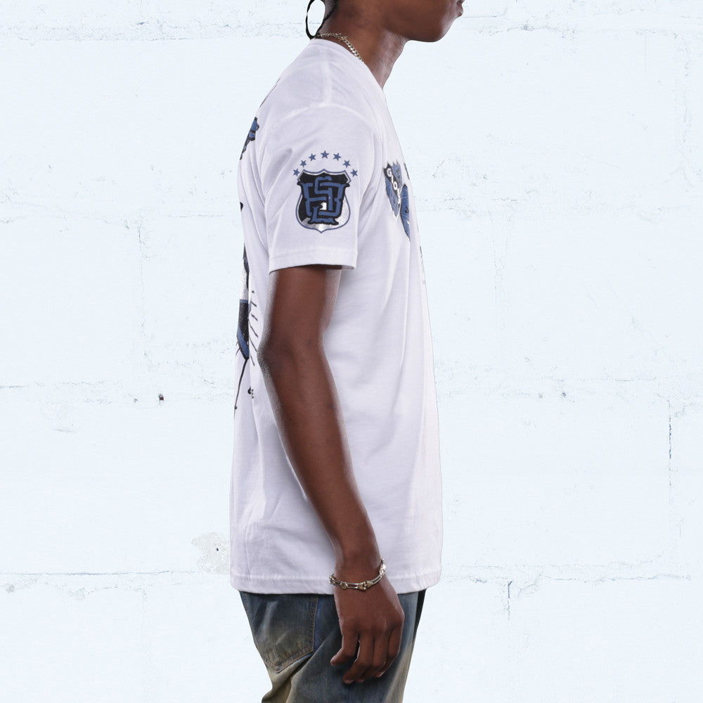 Omerta French Blue T Shirt | Match Jordan French Blue 12 – 8&9 Clothing Co.
