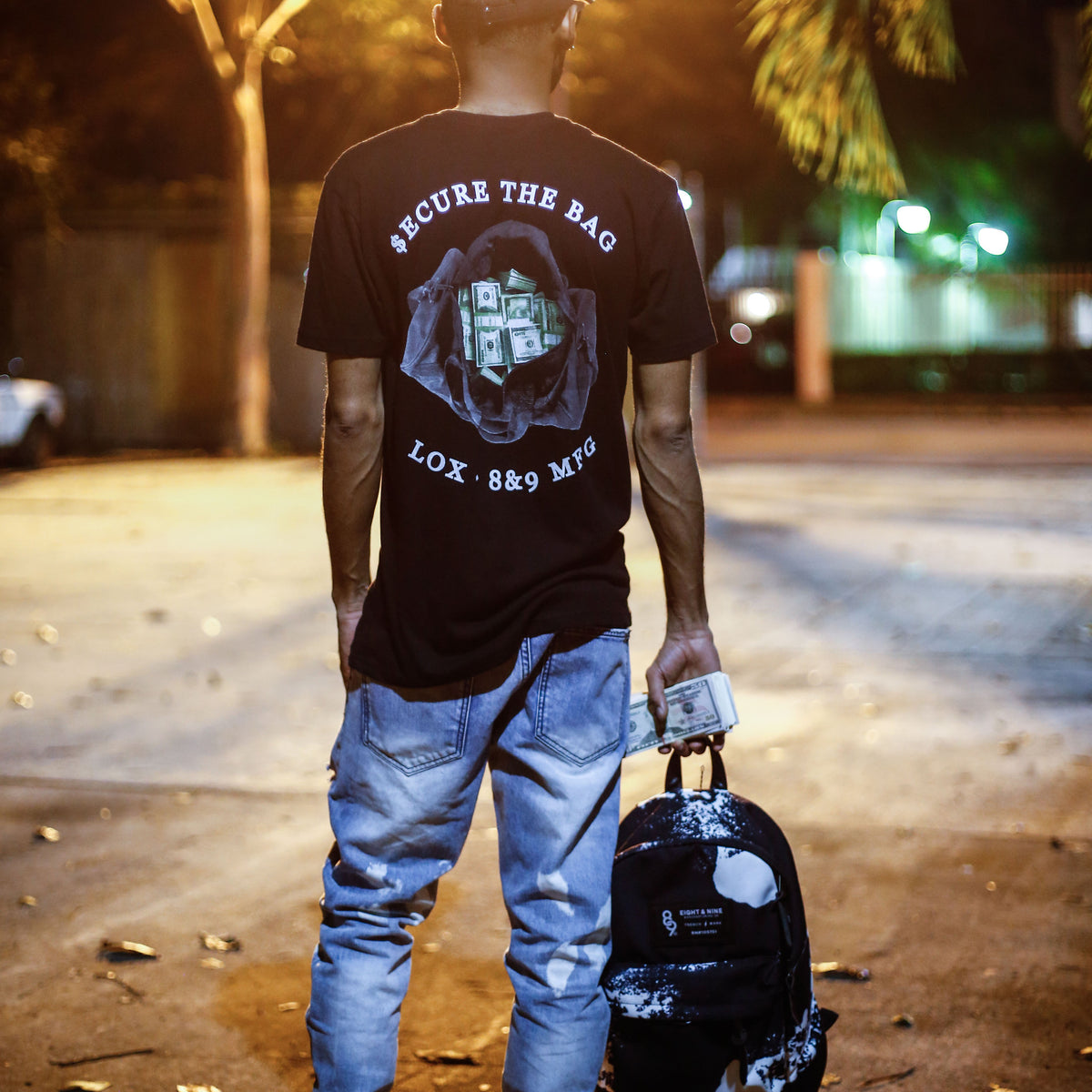 The Lox Secure The Bag T Shirt - LOX Shirt - Filthy America Merch – 8&9 ...